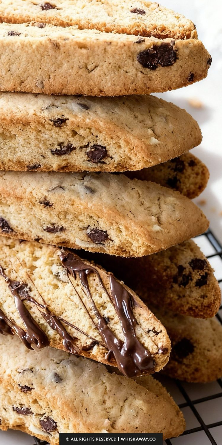 Crunchy Almond Biscotti Cookies For Coffee Breaks